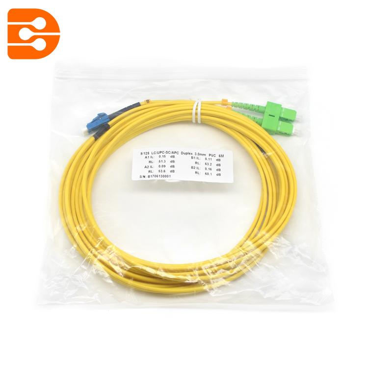 Duplex SC/APC to LC/UPC SM Fiber Optic Patch Cord from China ...