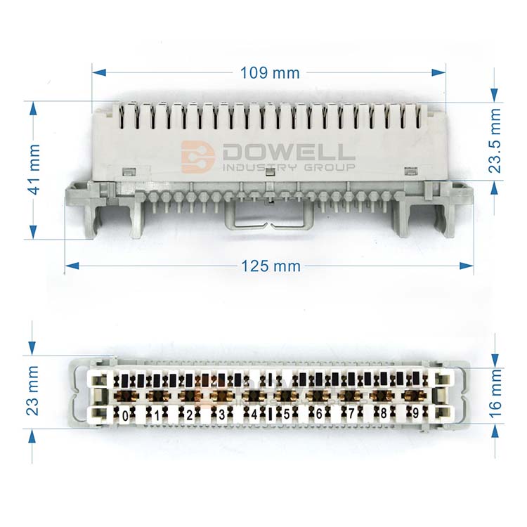10-Pair KRONE Module (Disconnection) from China manufacturer - DOWELL ...